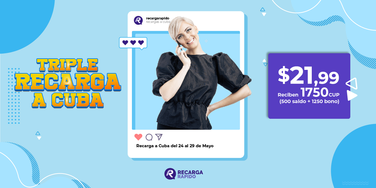 Recarga Rapido | Oferta Recarga Cubacel